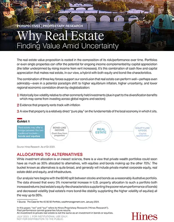 Why Real Estate? Insights for Investors - Hines