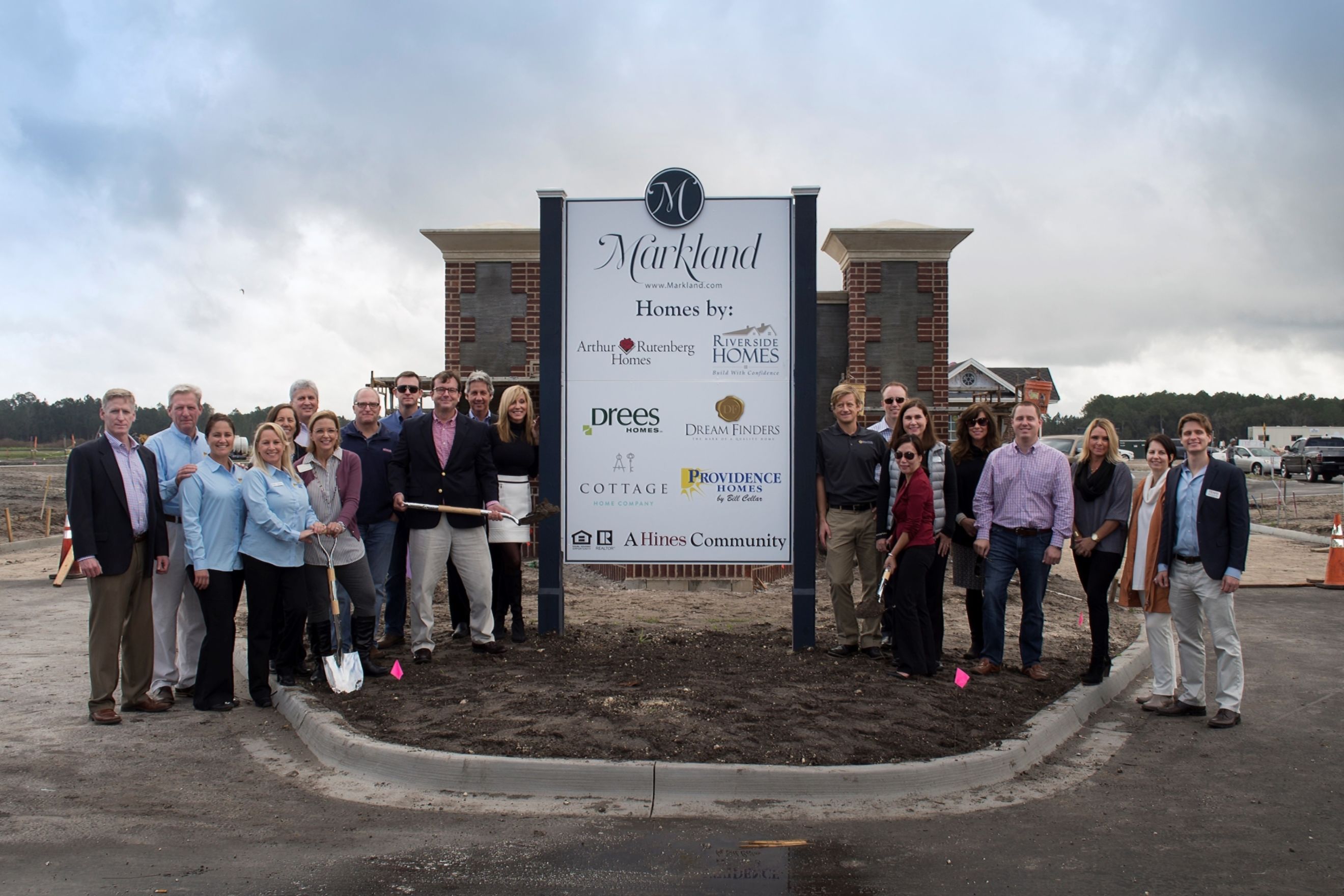 Builders Break Ground on Model Homes at Markland - Hines